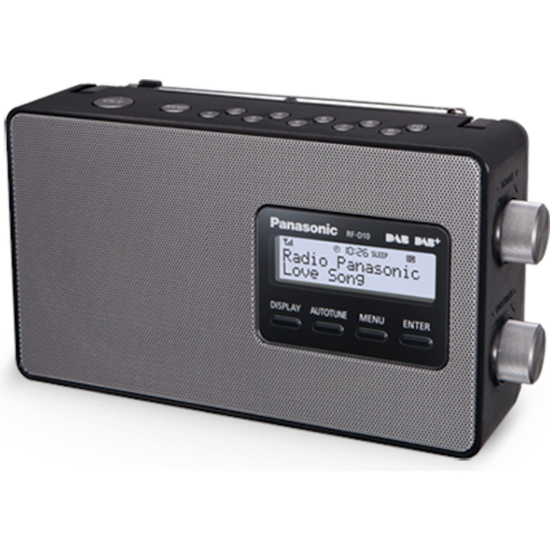 Panasonic RF-D10 radio compatibil DAB și DAB+ (difuzor de 10 cm, 5 programe egalizator, memorie ...